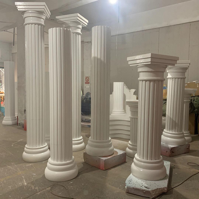 New European EPS Roman Stucco Pillars Columns Polyurethane Moulding ...