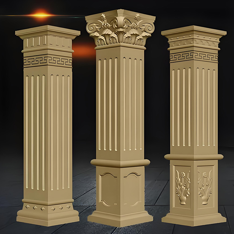 Roman Column Cement Building House Decorative Stucco Pillars Columns ...